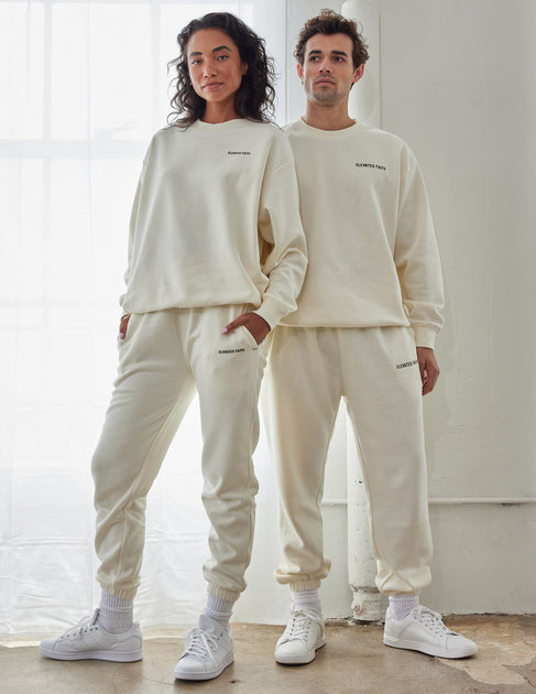 Basics White Sand Unisex Crewneck | Christian Apparel | Elevated Faith