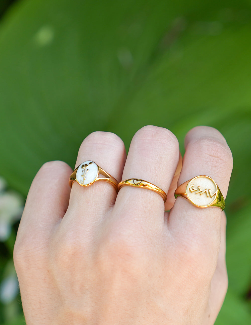 Wildflower Signet Ring | Christian Rings | Elevated Faith