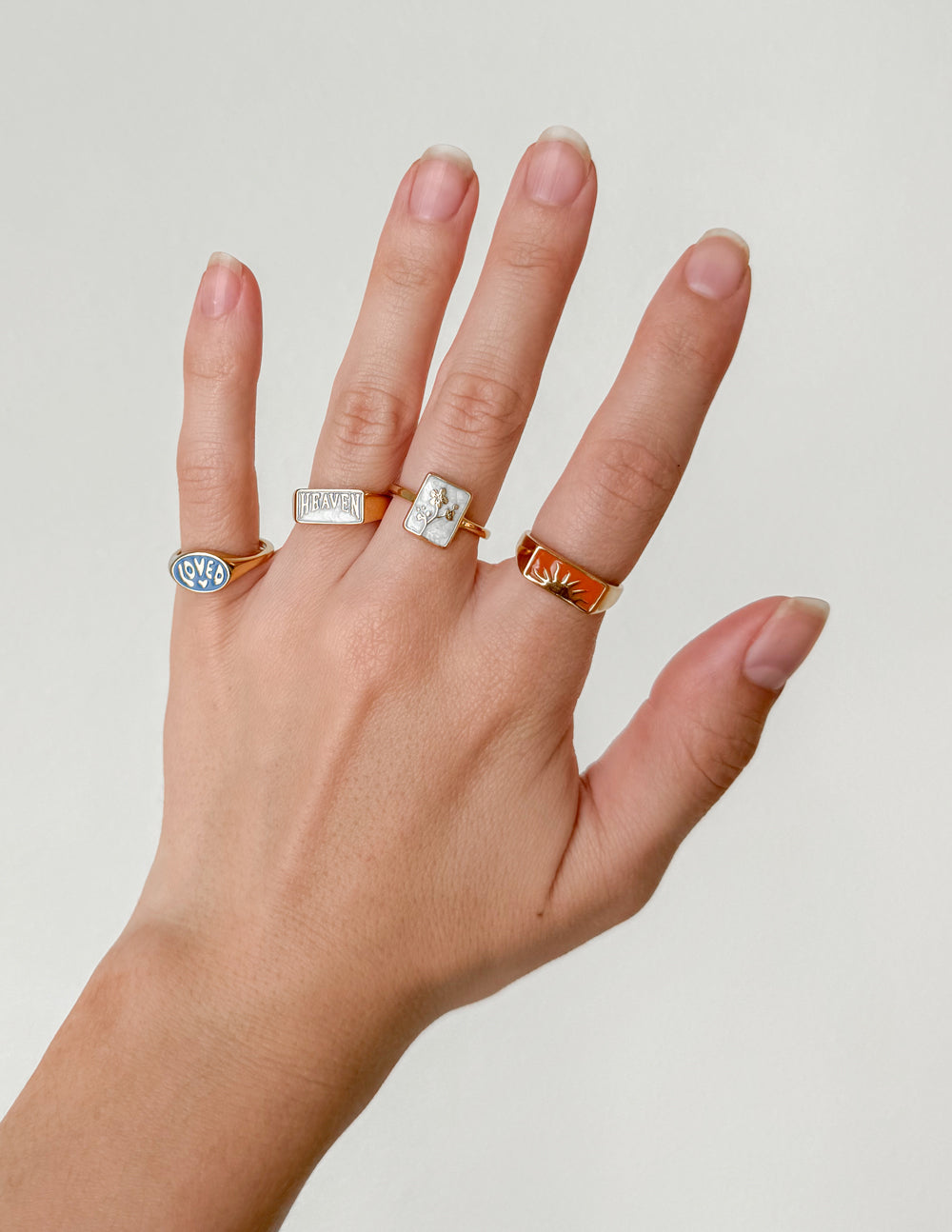 Heaven Rectangular Signet Ring | Jewelry | Elevated Faith