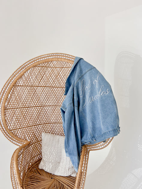 God of Miracles Denim Jacket | Trucker Jacket | Elevated Faith