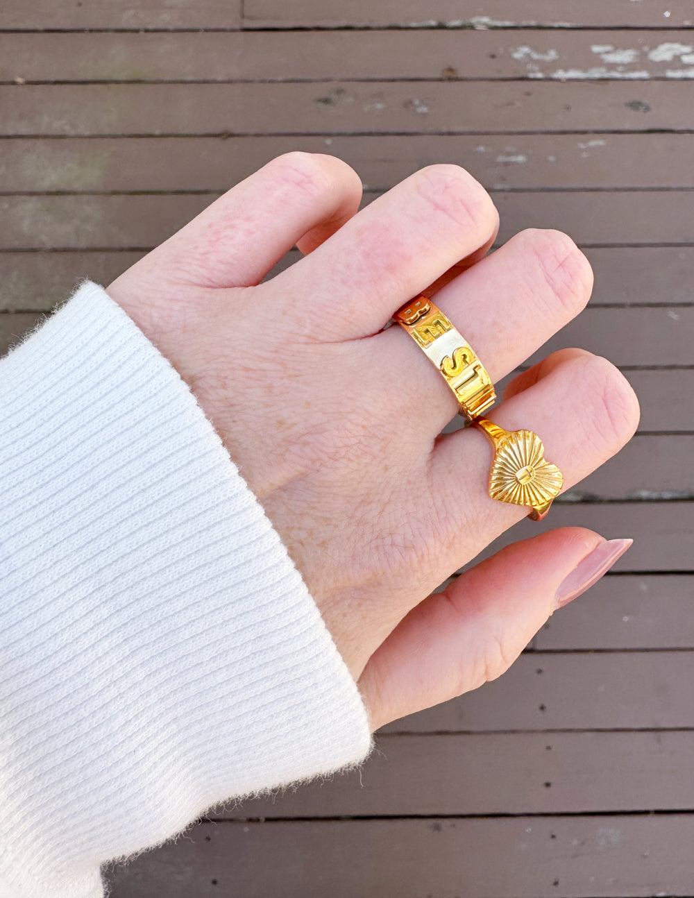 Be Still 3D Letter Ring | Christian Rings | Jewelry | Elevated Faith