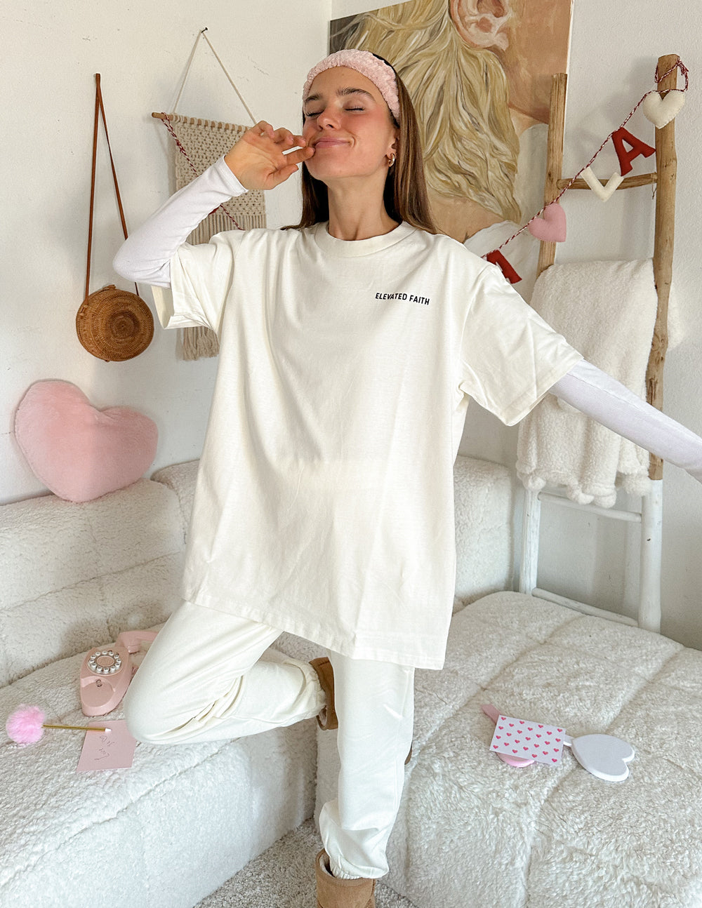 Basics White Sand Unisex Tee | Christian T-Shirts | Elevated Faith