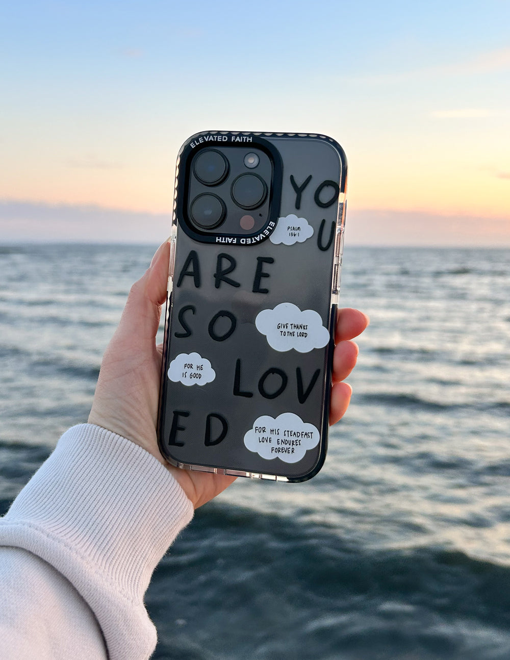 Black You Are So Loved Phone Case | Elevated Faith