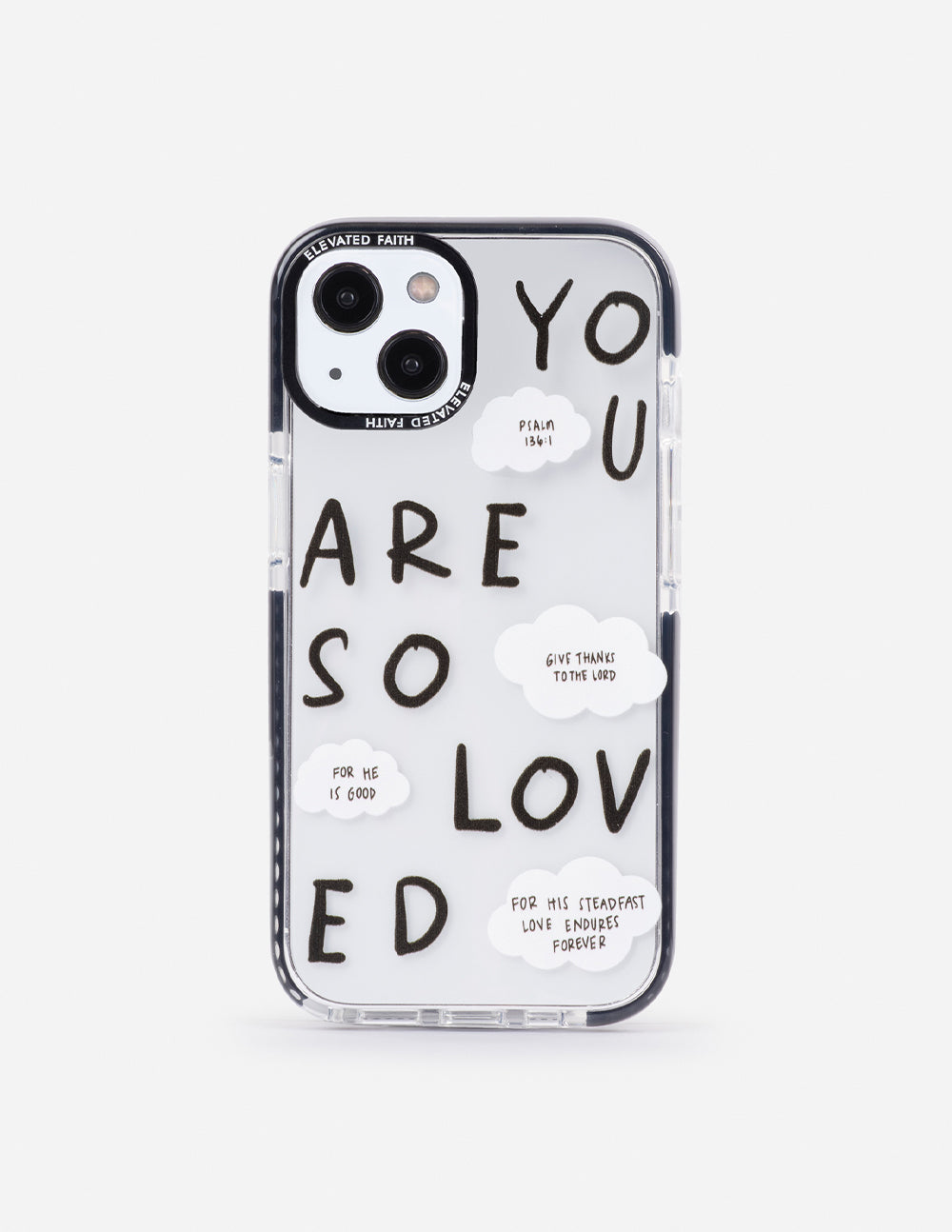 Black You Are So Loved Phone Case | Elevated Faith