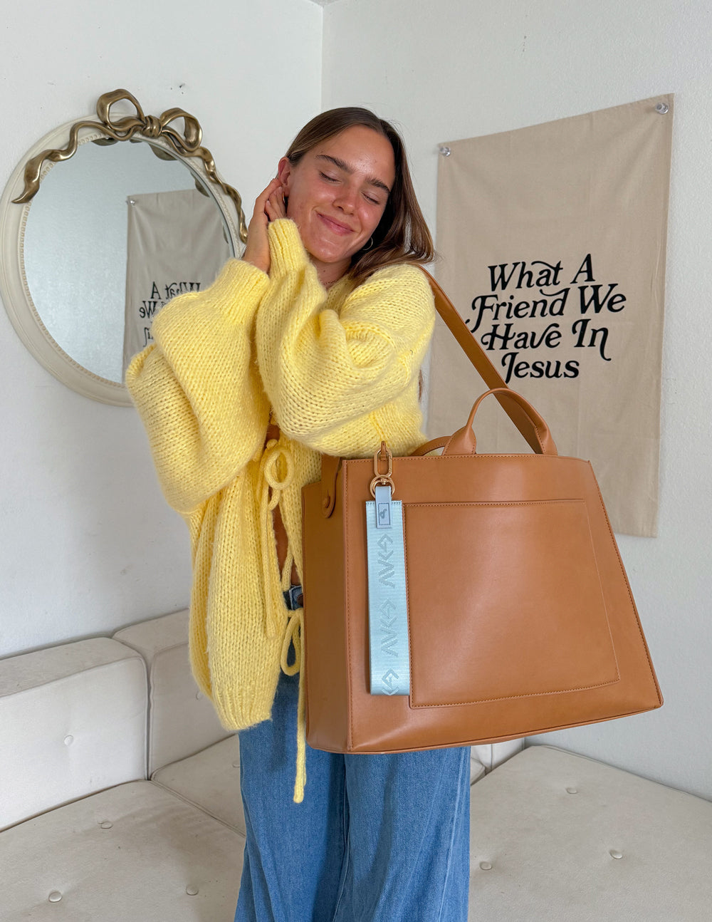 Blue Oversized Highs and Lows Keychain | Elevated Faith