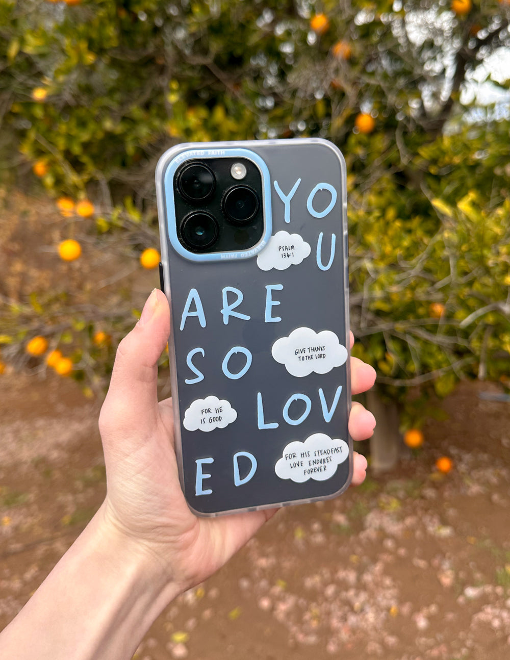 Blue You Are So Loved Frosted Phone Case | Elevated Faith