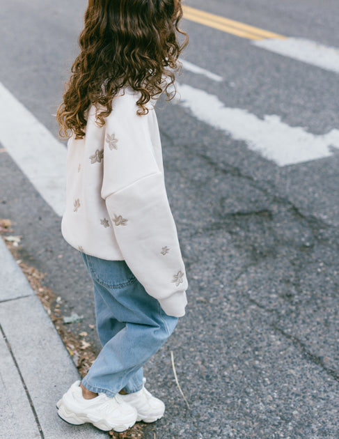 Floral Kids Half-Zip Jacket | Outerwear | Elevated Faith