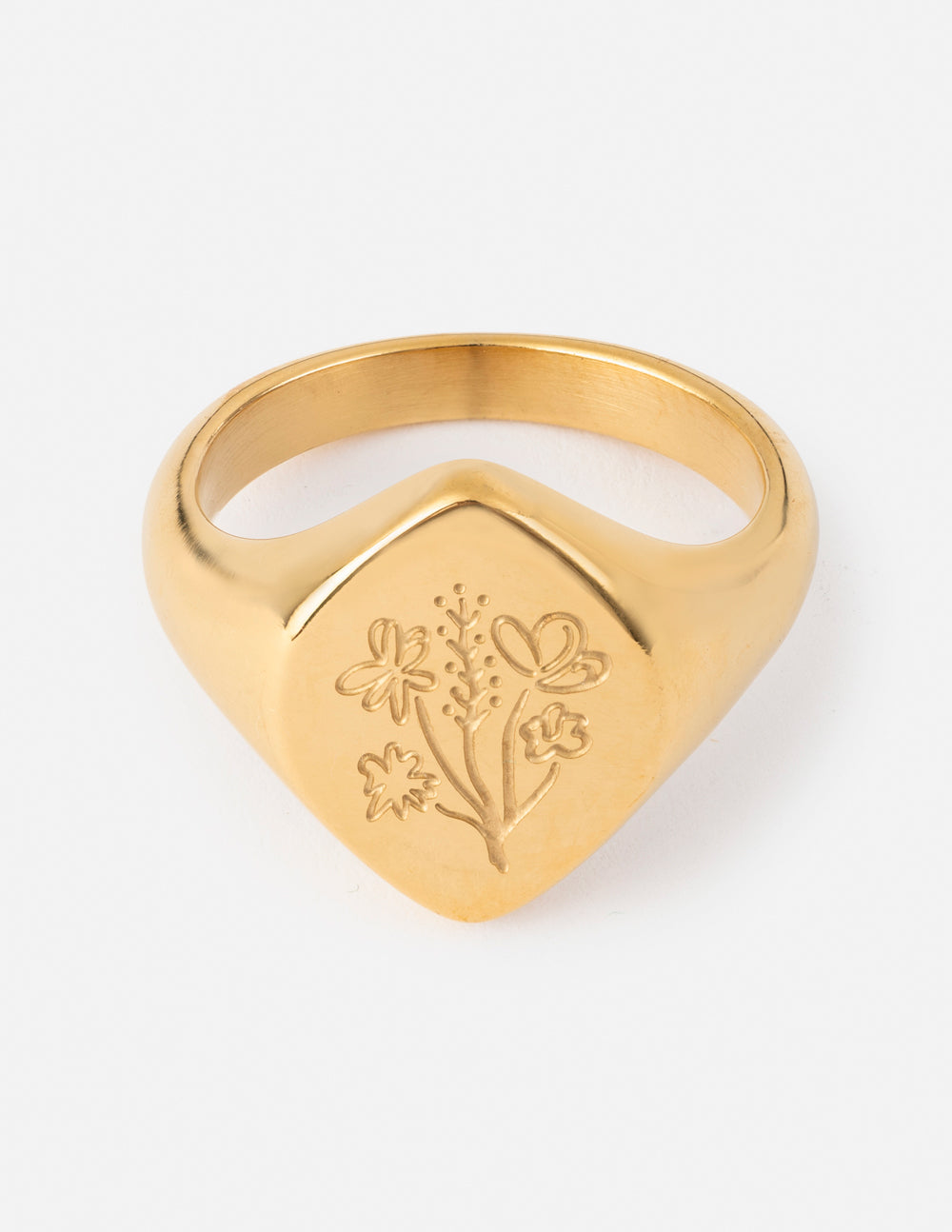 Floral Signet Ring | Christian Rings | Jewelry | Elevated Faith