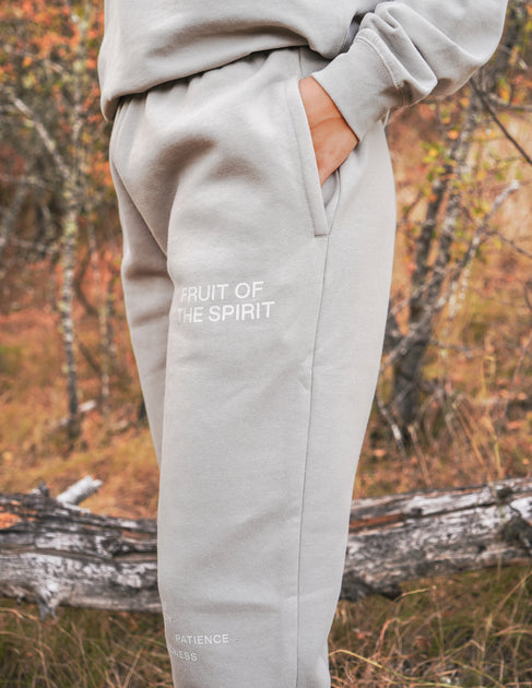 Fruit of the Spirit Grey Unisex Sweatpant | Christian Apparel | Elevated Faith