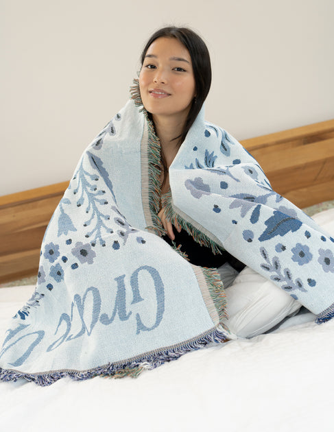 Grace Upon Grace Throw Blanket | Christian Blankets | Elevated Faith