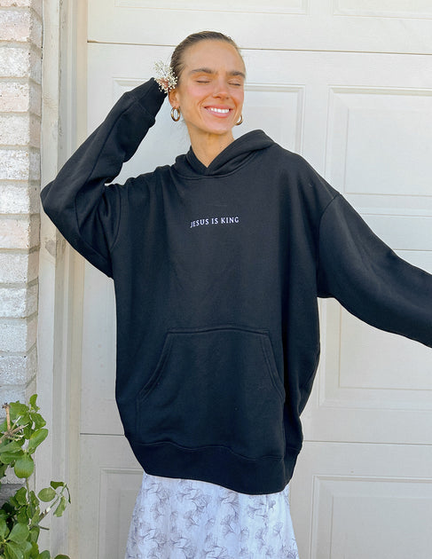 Jesus Is King Black Unisex Hoodie | Elevated Faith