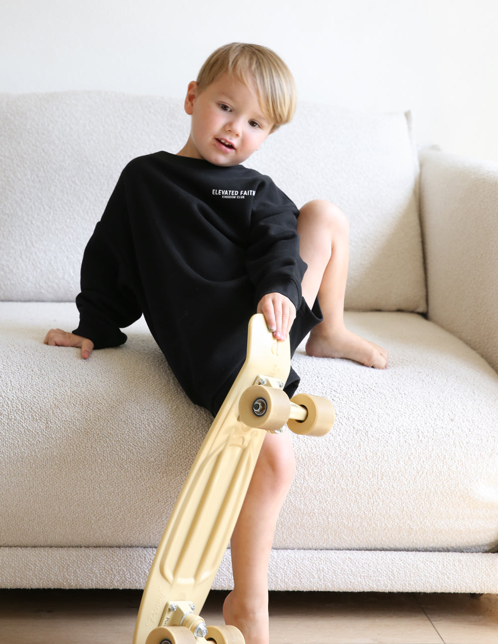 Kingdom Club Black Kids Crewneck | Christian Clothing | Elevated Faith