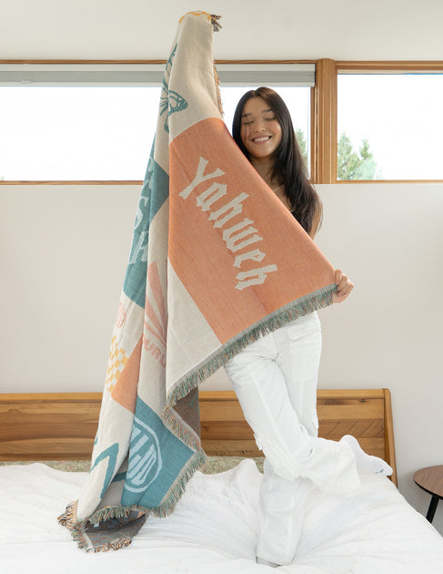 Patchwork Throw Blanket | Christian Throw Blankets | Elevated Faith