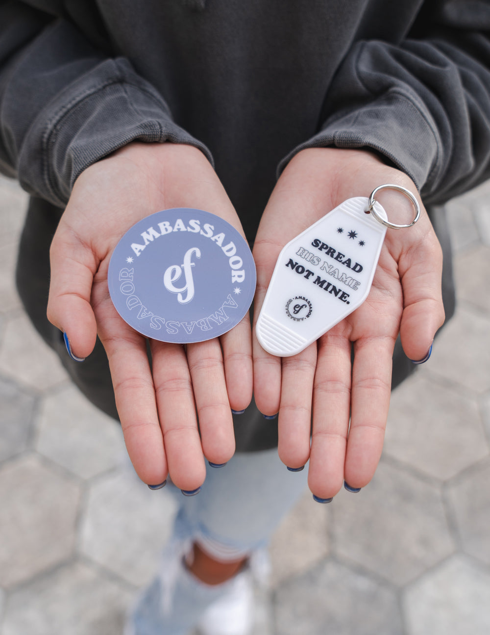 Ambassador Exclusive Keychain & Sticker Pack – Elevated Faith