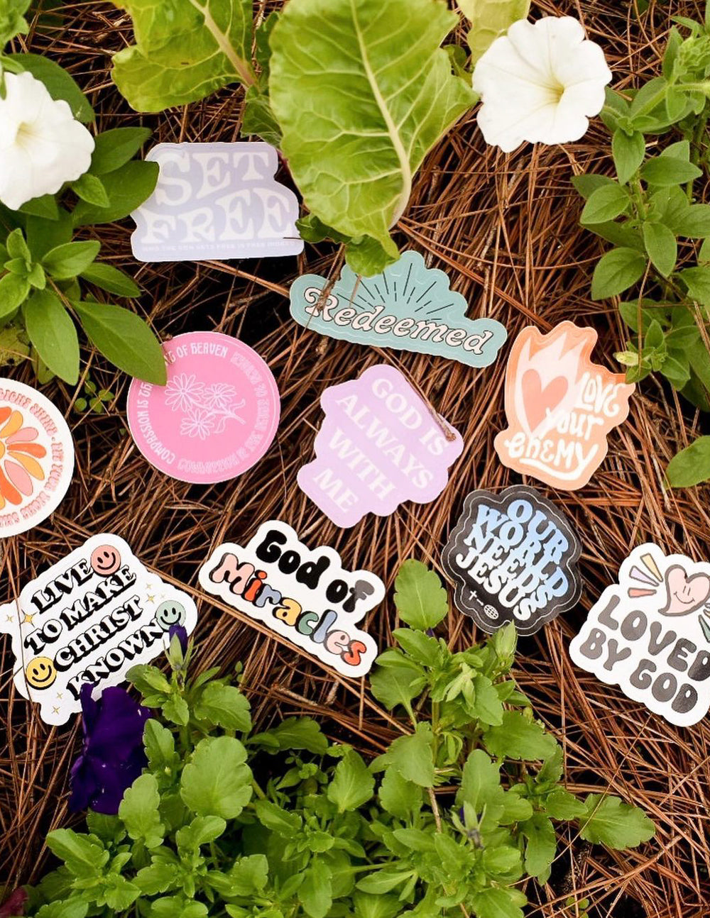 50 Random Stickers | Hydroflask Stickers | Elevated Faith