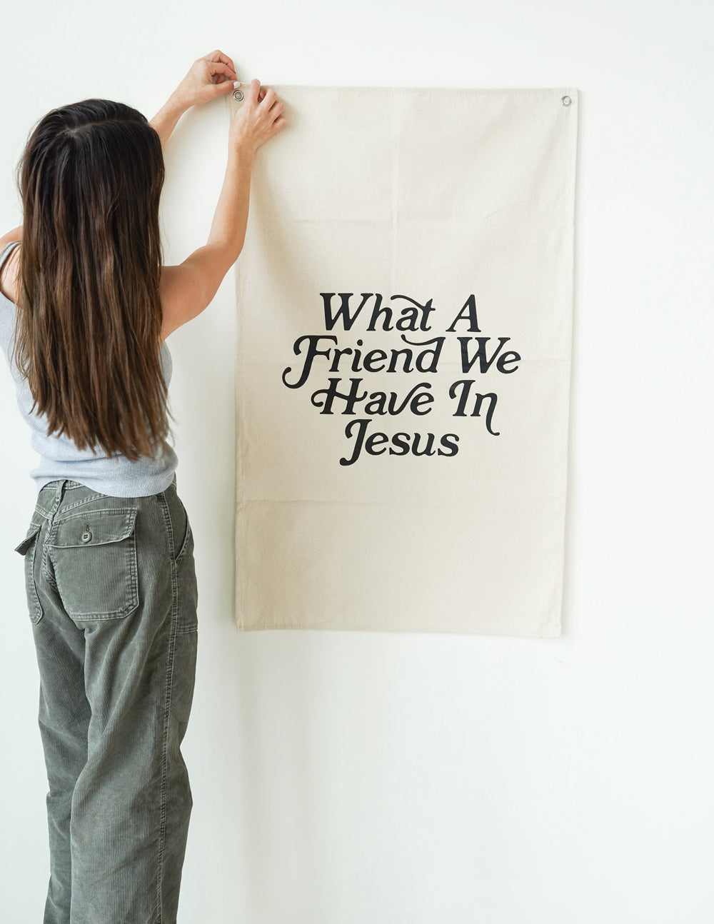 What a Friend in Jesus Tapestry | Christian Home Decor | Elevated Faith